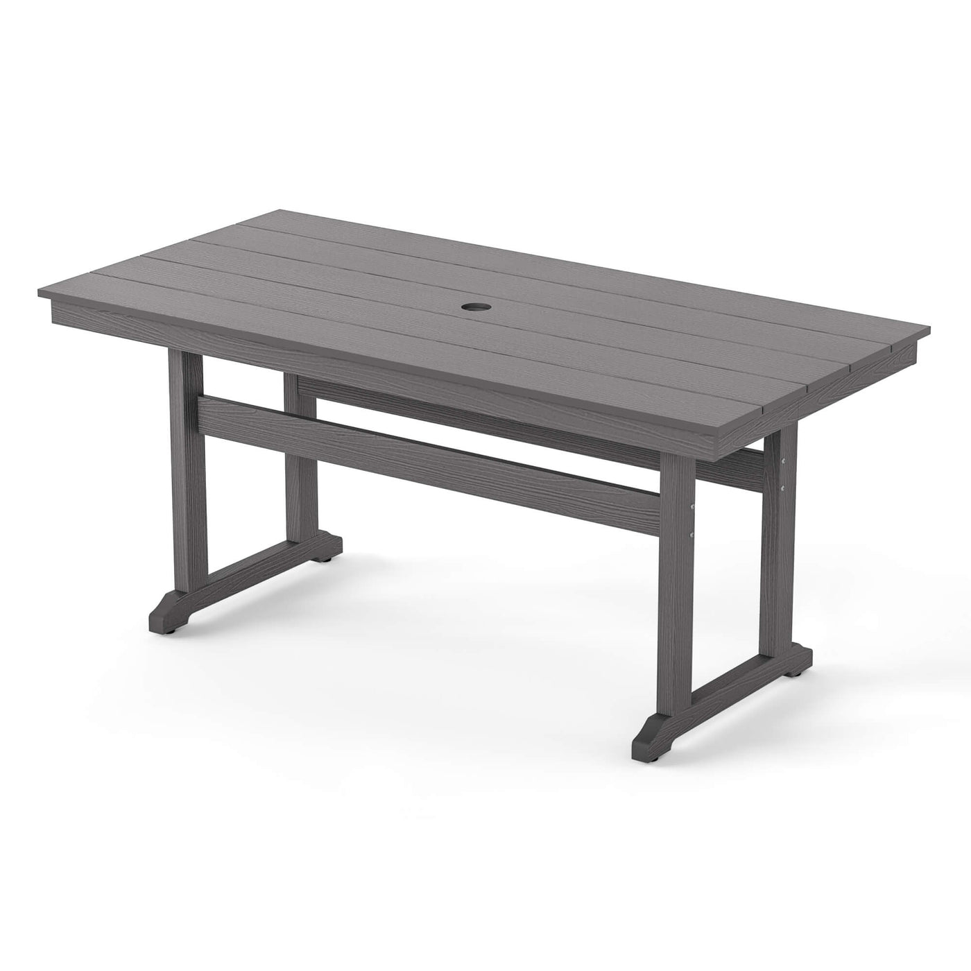 Poly Outdoor Dining Table and Chairs Set, HDPS Weather Resistant Dining ...