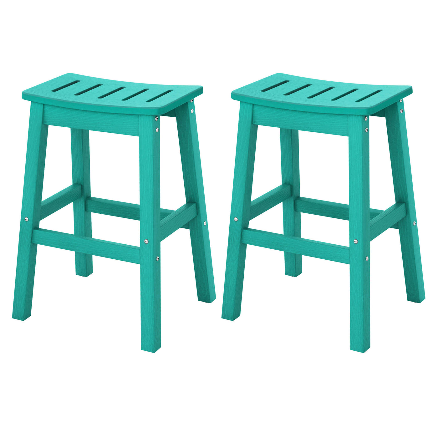 Poly Outdoor Bar Height Table and Backless Stool Set, Patio High Top ...