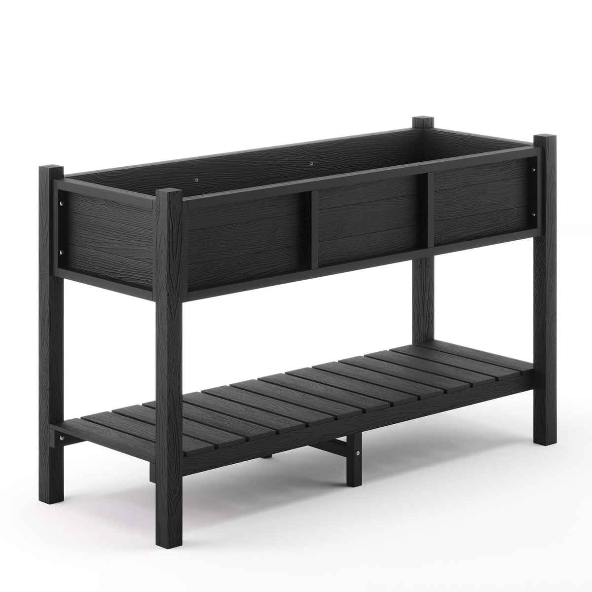 LUE BONA Poly Elevated Planter Box With Legs, Raised Garden Bed ...